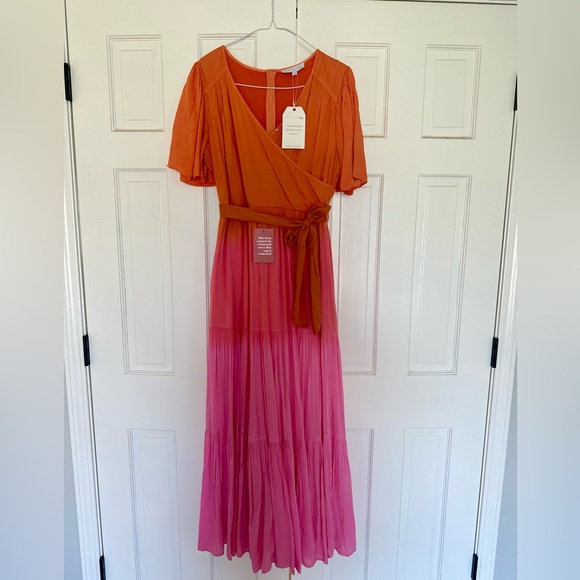 Ivy City Co | Dresses | Nwt Ivy City Co Sunset Maxi Dress Orange And ...